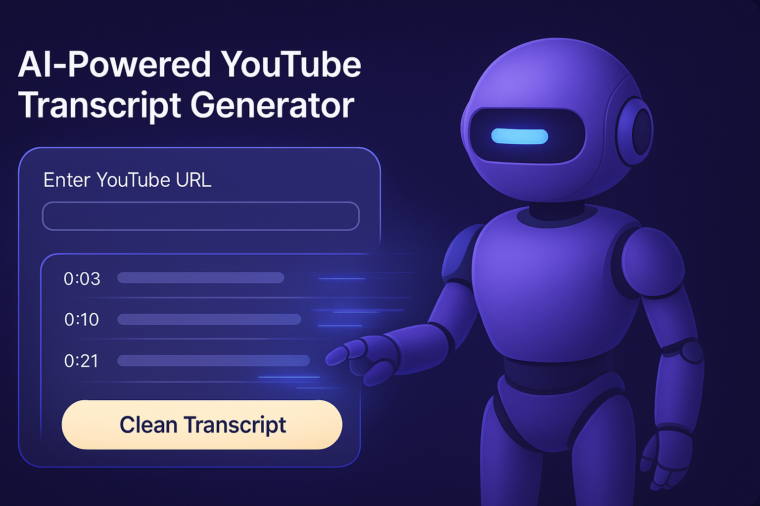 YouTube Transcript Generator - AI-Powered – Originality.AI